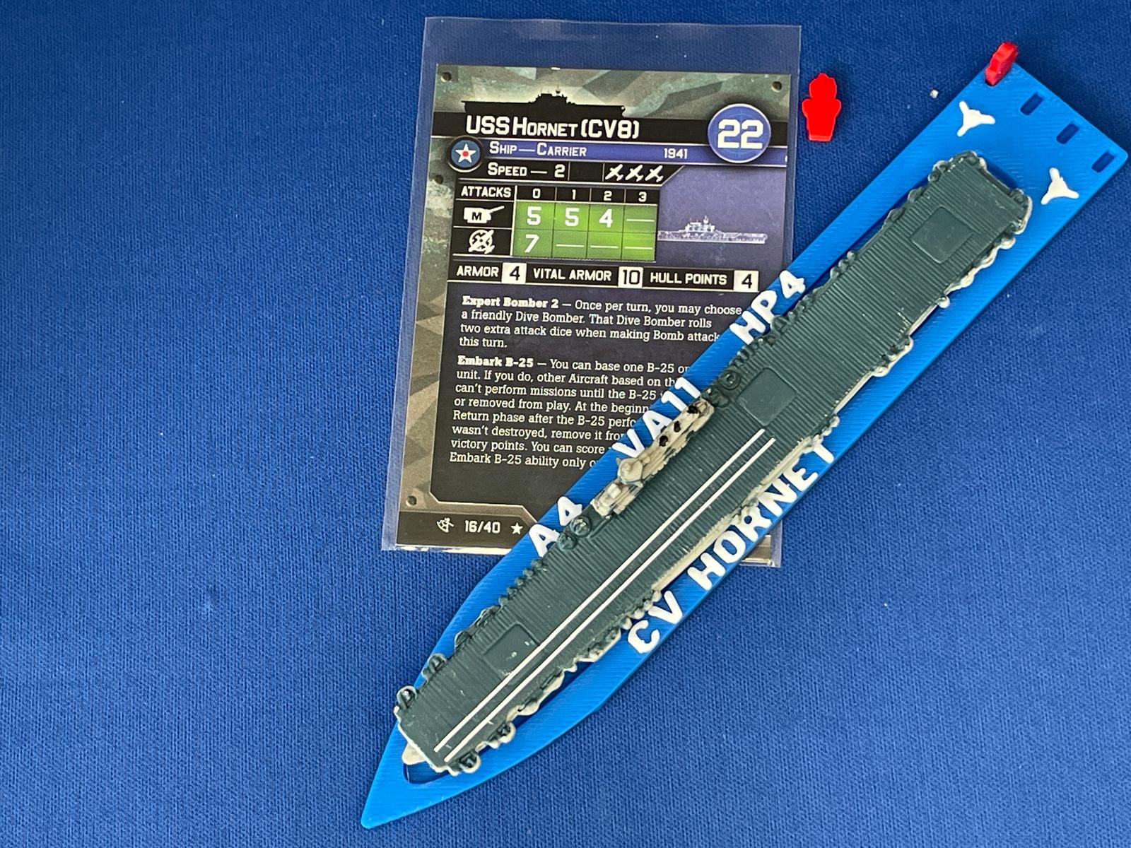 War at Sea USS Hornet Ship Base - Game Aid by The Fun Kingdom - Wargaming3D